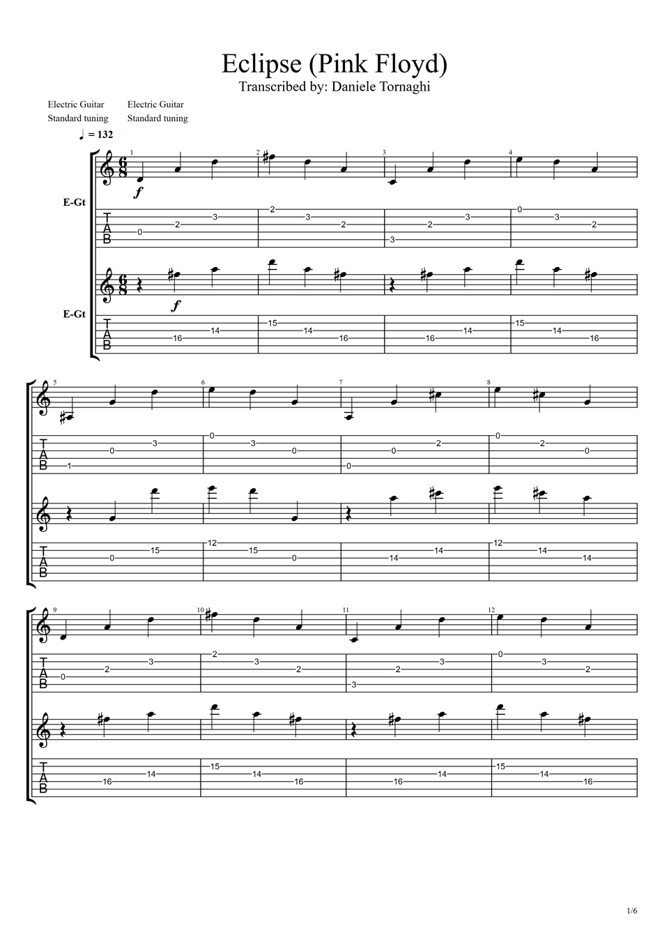 Eclipse Pink Floyd Chords | Pink Chanteuse Chansons – AFBUA